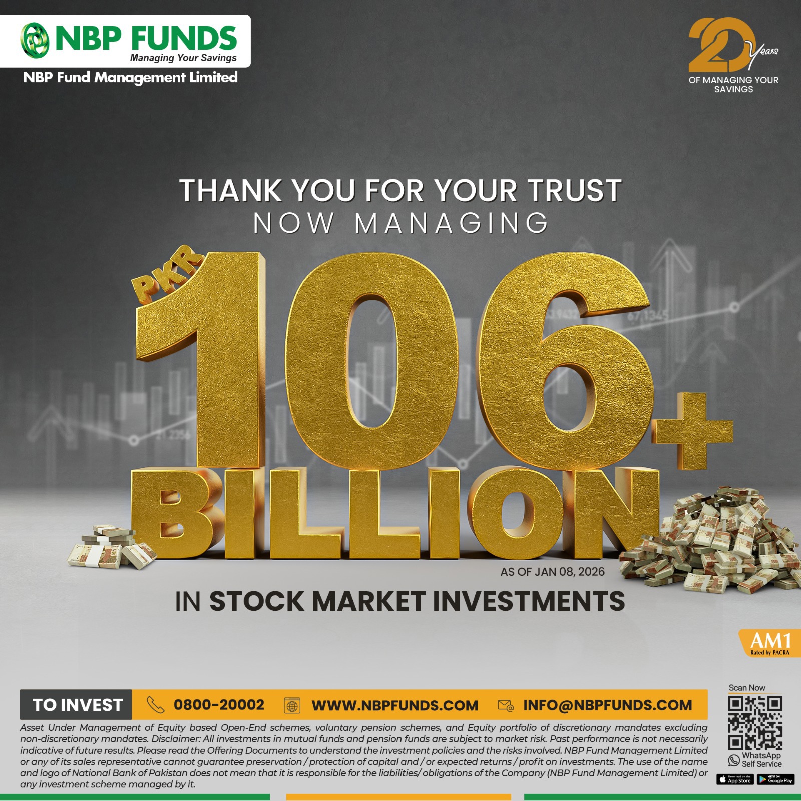 NBP funds cross Rs106bn in market investments